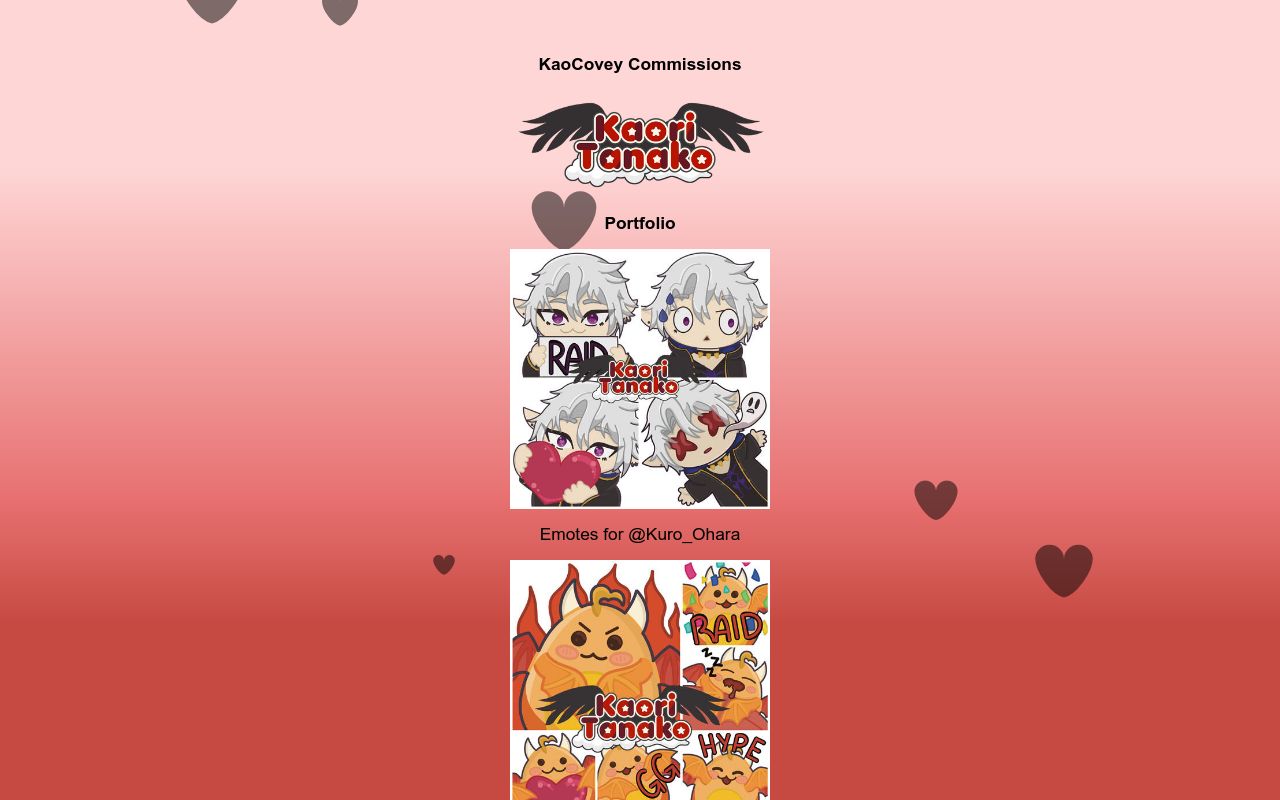 KaoCovey Commissions (Portfolio)